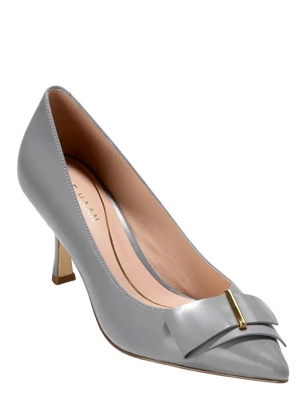 Cole Haan Felicia Bow Pumps - Frost Gray