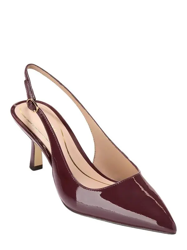 Cole Haan Hansell Slingback Pumps - Black Garnet Patent