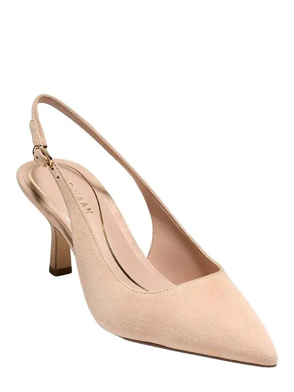 Cole Haan Hansell Slingback Pumps - Tuscan Sand Suede