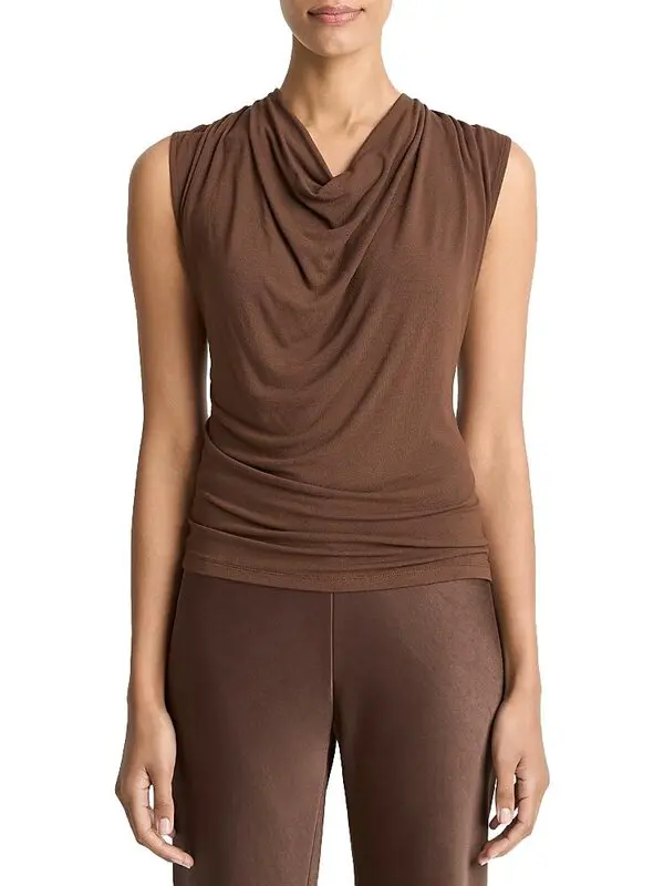 Vince Draped Top - Espresso