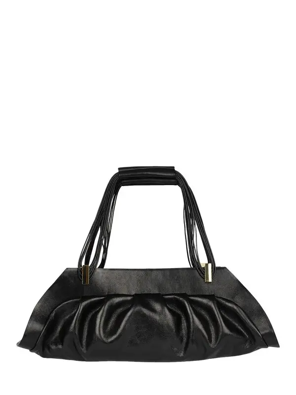 Jeffrey Campbell Mothership Leather Handbag - Black