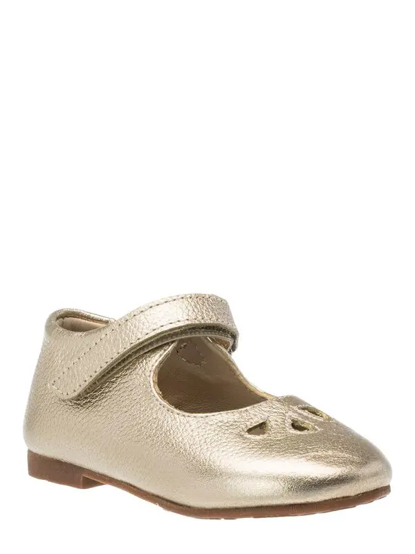 ELEPHANTITO Rosie Metallic Mary Jane Flat - Gold