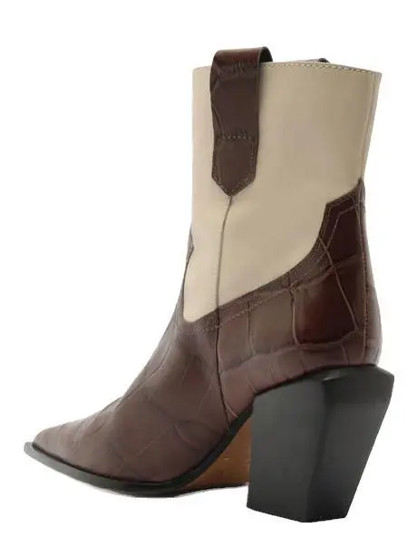 Schutz Memphis Western Boot - Root Brown
