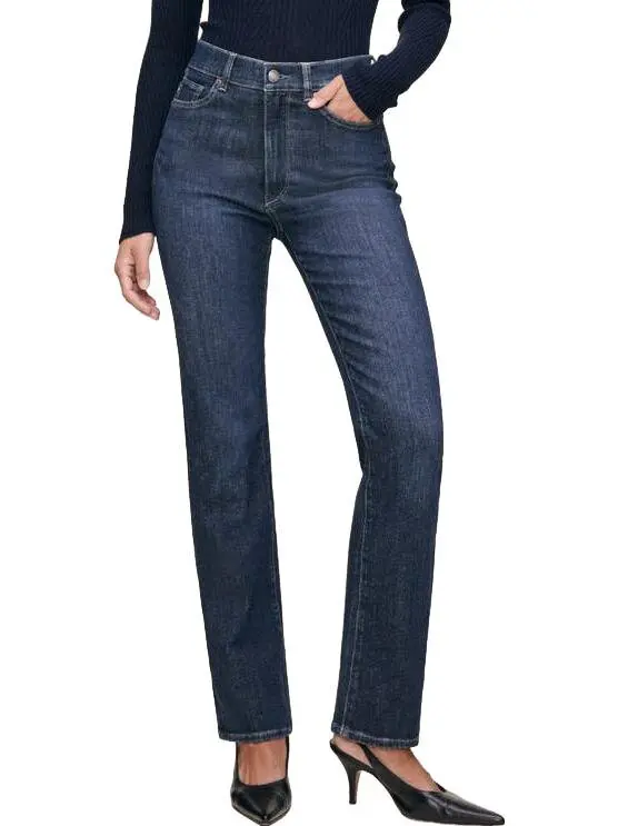 DL1961 Halle Straight Instasculpt™ High-rise Jeans - Crescent Harbor