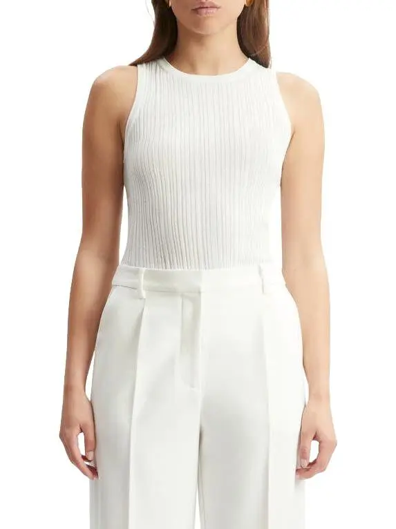 Bardot Merel Knit Tank - Orchid White