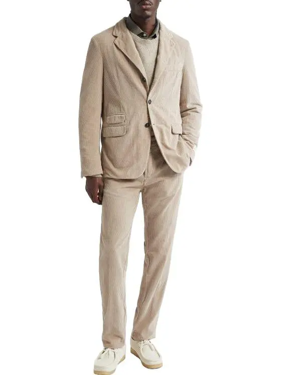 Massimo Alba Sloop Pinwale Corduroy Suit - Ice