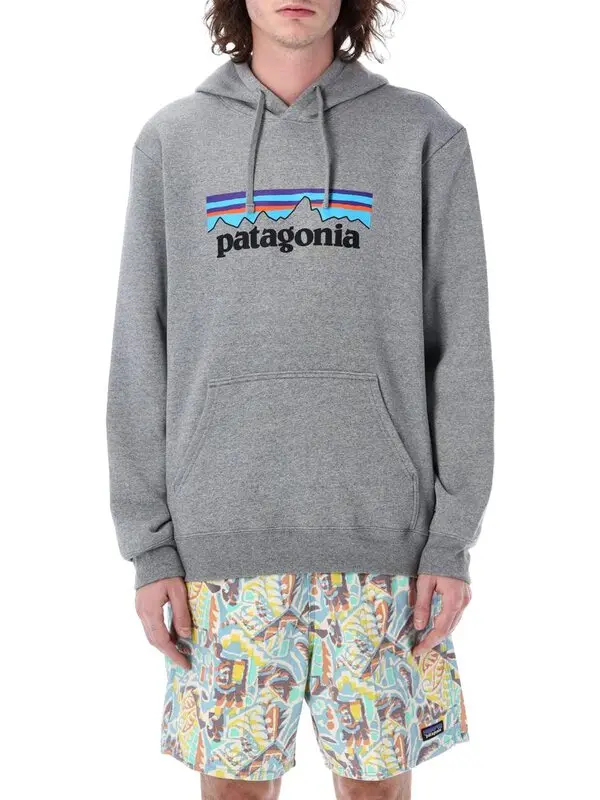 Patagonia P-6 Logo Uprisal Hoodie - Gravel Heather