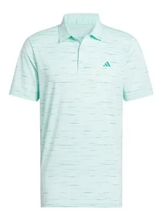 Adidas Ultimate365 Mesh Glimmer Print Polo Shirt - Semi Flash Aqua