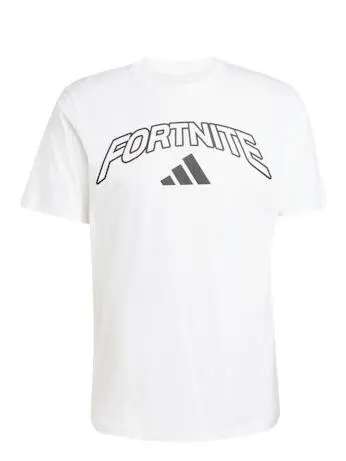 Adidas Fortnite Logo Graphic T-shirt - White
