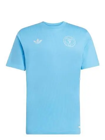Adidas Inter Cf Travel Tee Shirt - Miami Semi Blue Burst White Tint