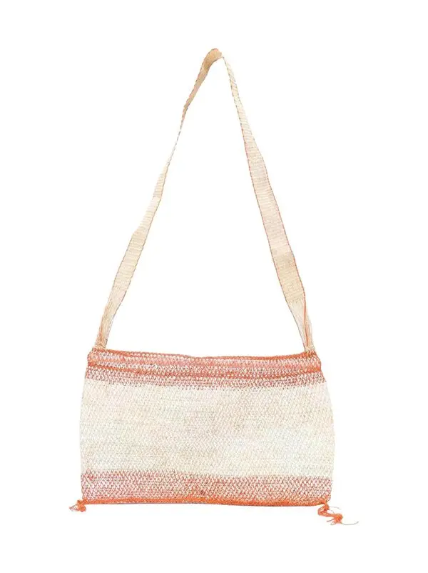 SLO_HAND_MADE Striped-pattern Shoulder Bag - Neutrals