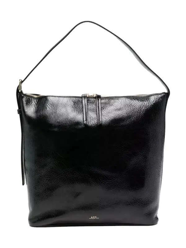 A.p.c. Leather Shoulder Bag - Black