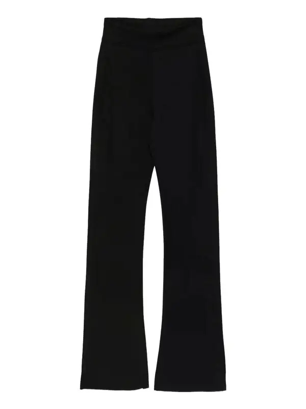THOM KROM High-waisted Flared Trousers - Black