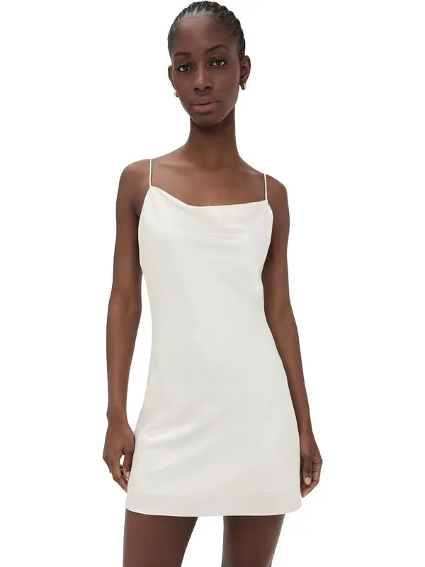 Alice + Olivia Harmony Mini Slip Dress - Off White