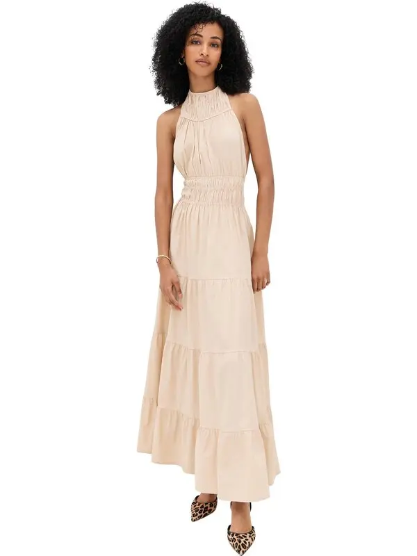 LE BOP Astrid Maxi Dress - Taupe