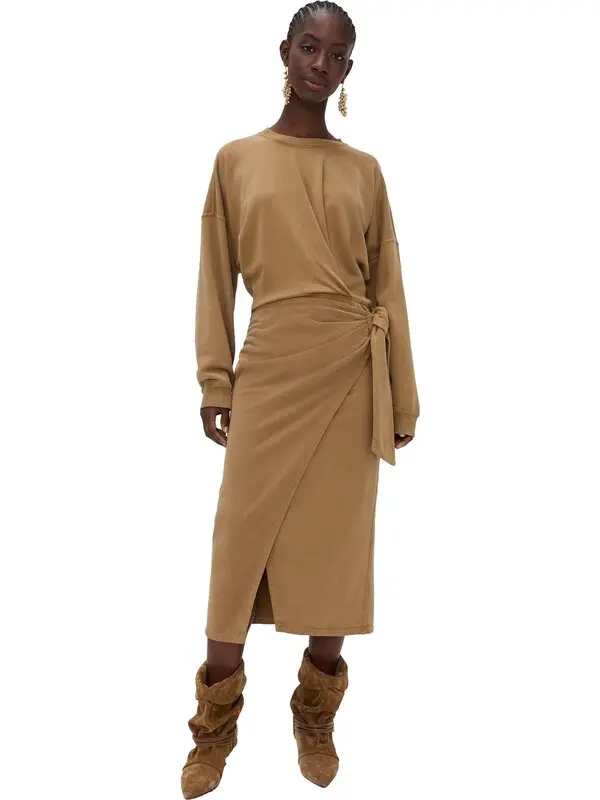 Isabel Marant Sandrina Midi Dress - Caramel