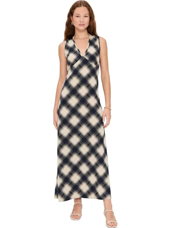 LITTLE LIES Plaid Maxi Dress - Print