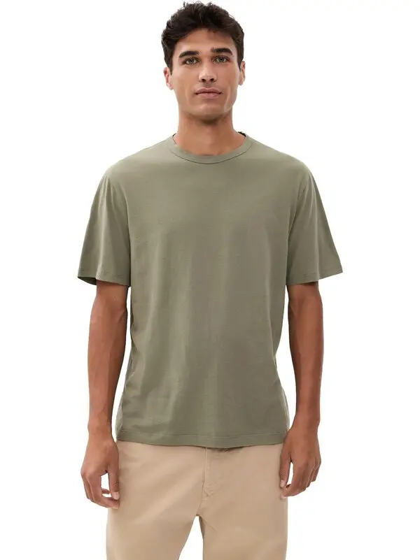 Officine Générale Crew Neck Tee - Olive