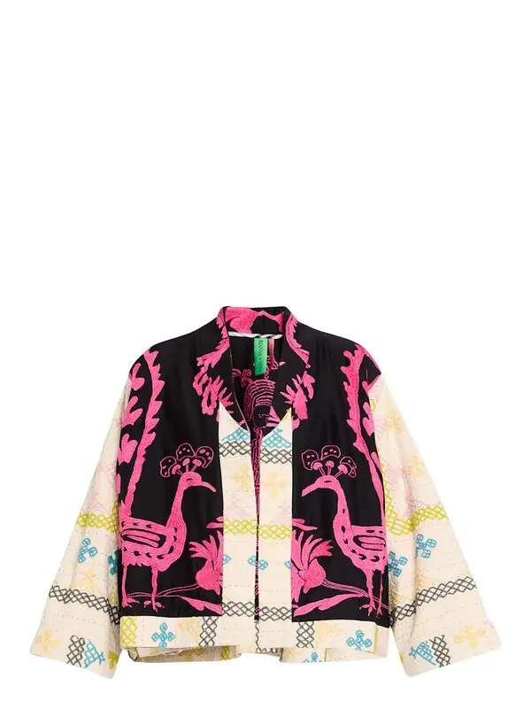 Rianna + Nina Embroidered Kimono Jacket - Multi