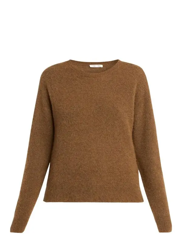 THE ROW Lorynna Cashmere-silk Crewneck Sweater - Brown