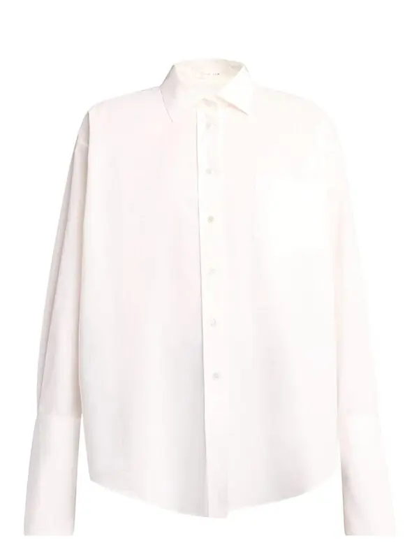 THE ROW Ment Poplin Button-down Shirt - White