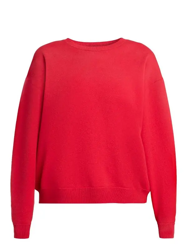 THE ROW Leora Cashmere Crewneck Sweater - Red