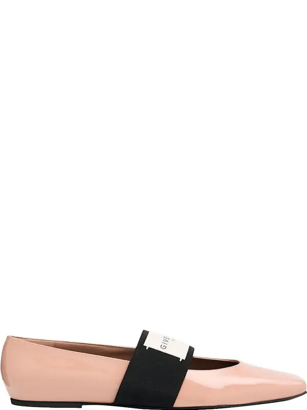 Givenchy Patent Leather Ballerina Flats - Powder