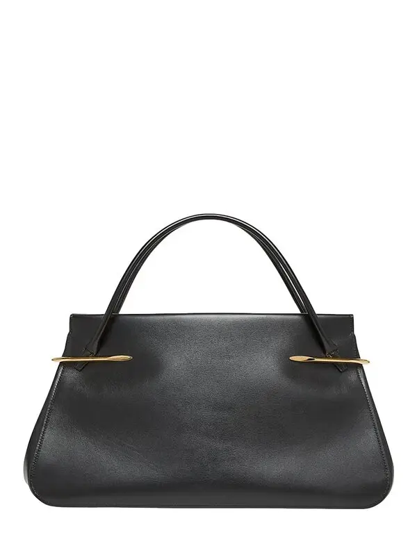 Givenchy Large Smooth Leather Shoulder Bag - Black