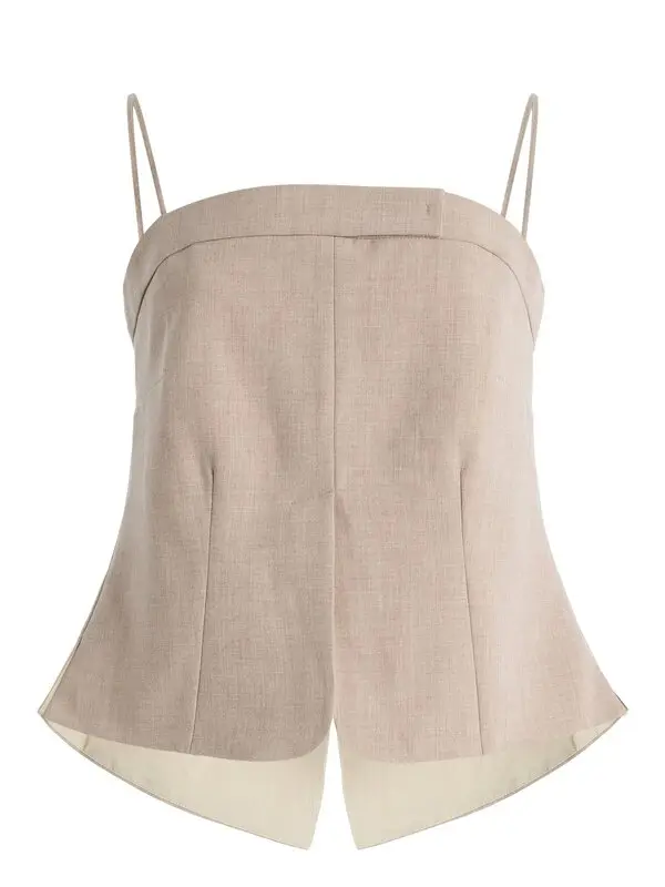 THE GARMENT Pisano Suiting Top - Tan