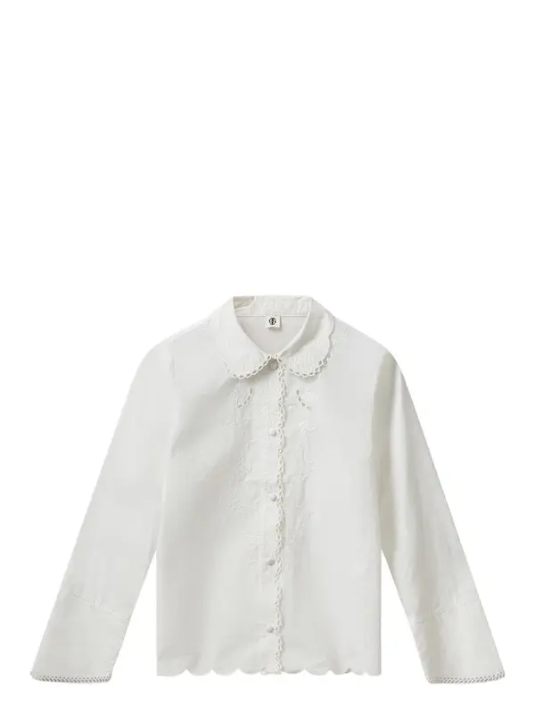THE GARMENT Kirsten Cotton Collared Shirt - White
