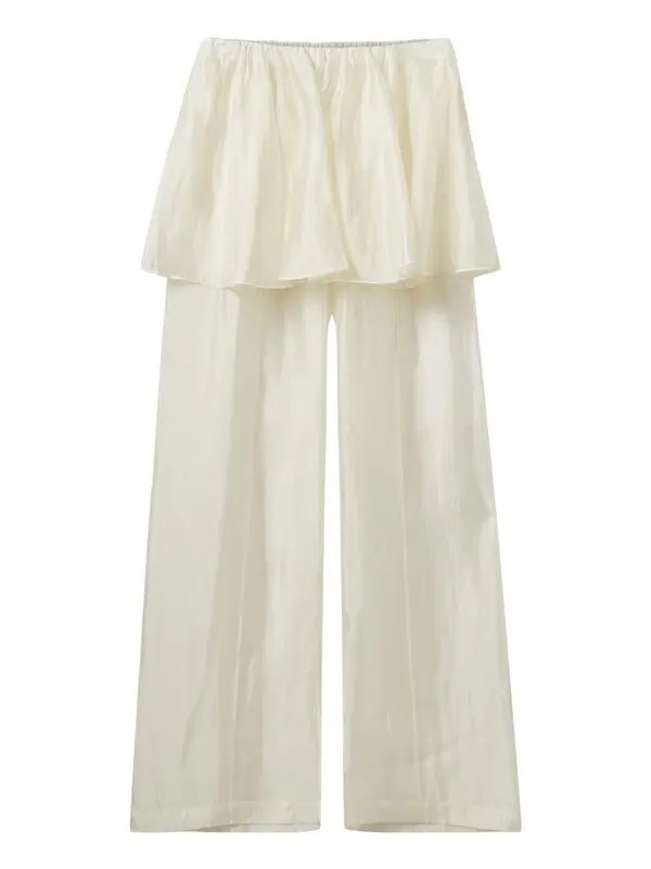THE GARMENT Peplum Detailed Pants - White