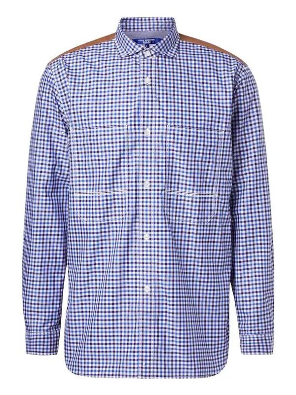 Junya Watanabe Checked Cotton Shirt - Blue