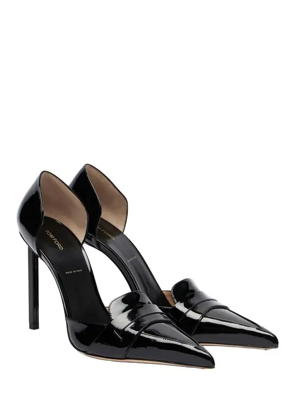 TOM FORD Patent Leather Pumps - Black