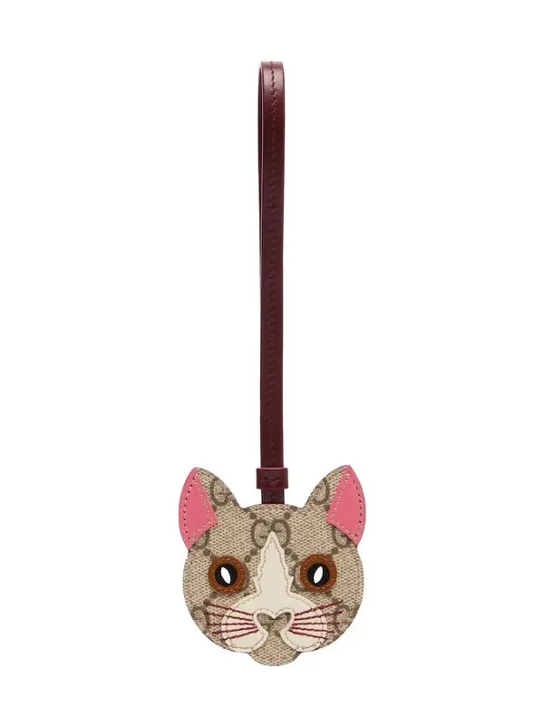 Gucci Gg Canvas And Leather Bag Charm - Multicoloured