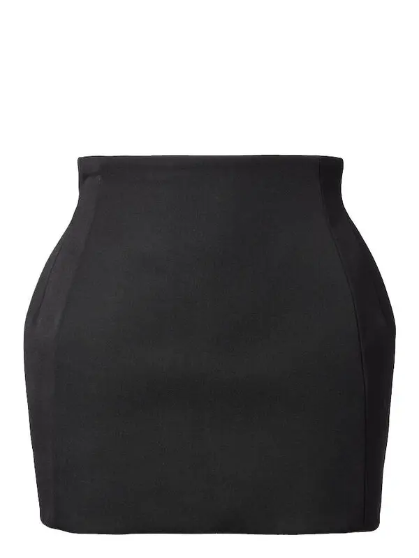Wardrobe.NYC Rhw Miniskirt - Black