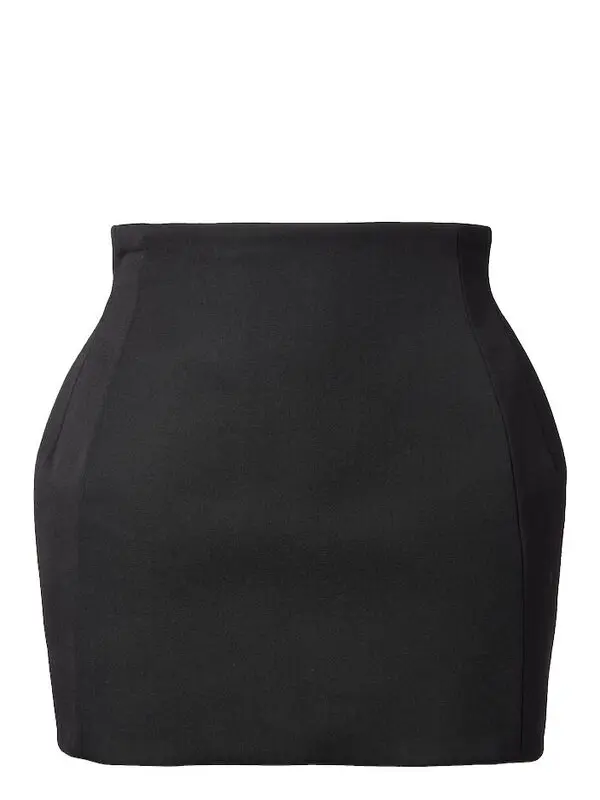 Wardrobe.NYC Rhw Miniskirt - Black