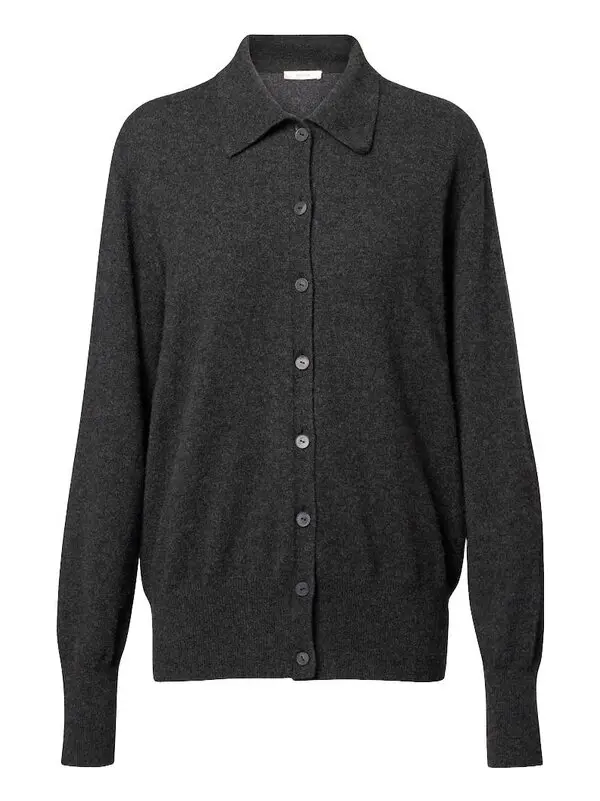 THE ROW Lillia Cashmere Cardigan - Black