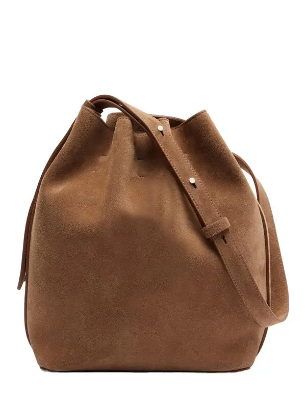 AESTHER EKME Marin Medium Suede Shoulder Bag - Brown