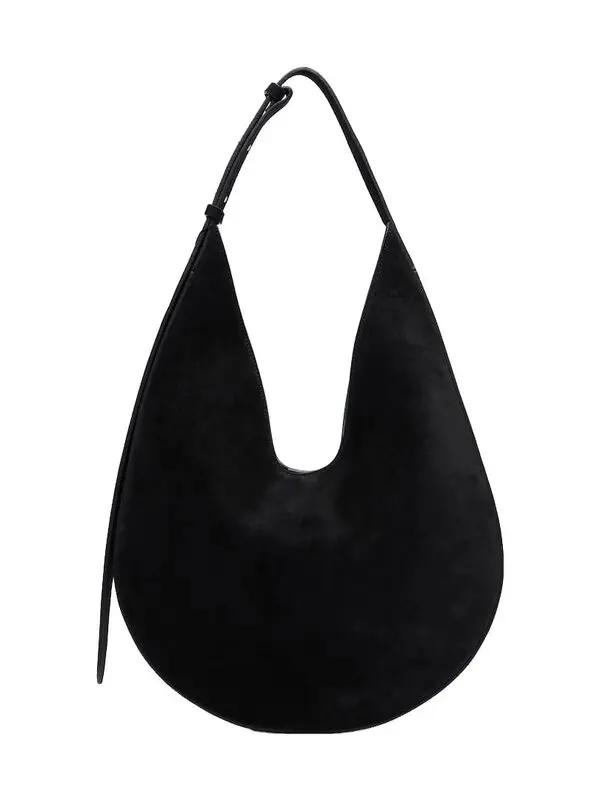 AESTHER EKME Medium Suede Shoulder Bag - Black