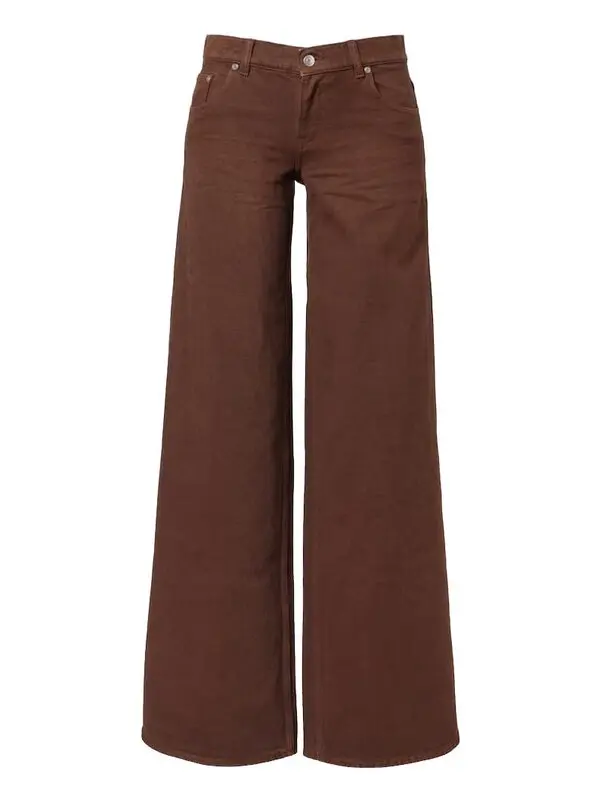 Stella McCartney Low-rise Wide-leg Jeans - Brown
