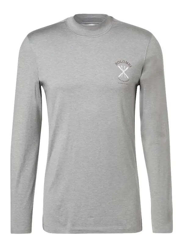 Brunello Cucinelli Silk Ski T-shirt - Grey