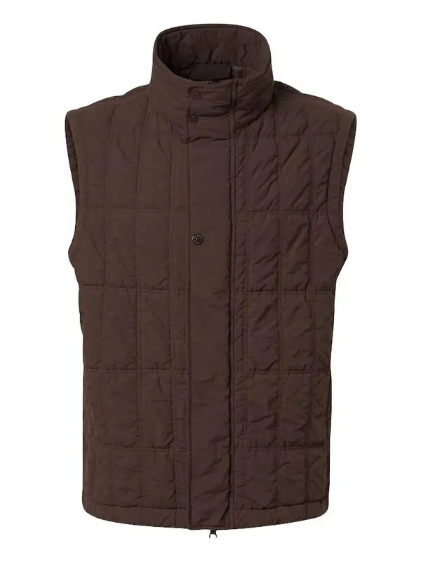 Stone Island Ghost Quilted Puffer Vest - Brown
