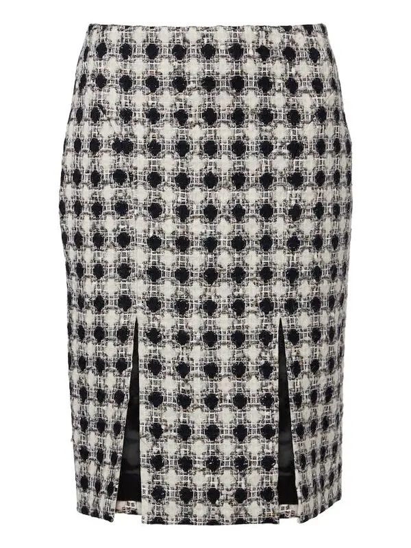 Nina Ricci Tweed Mini Skirt - White