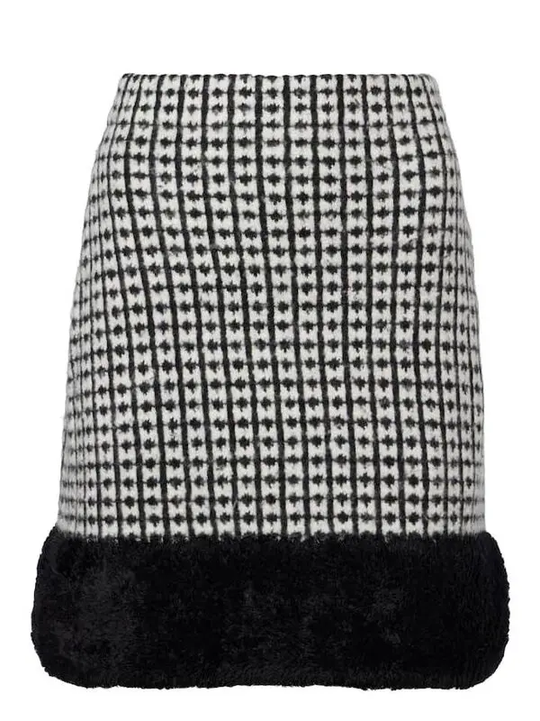 Nina Ricci Tweed-effect Miniskirt - White