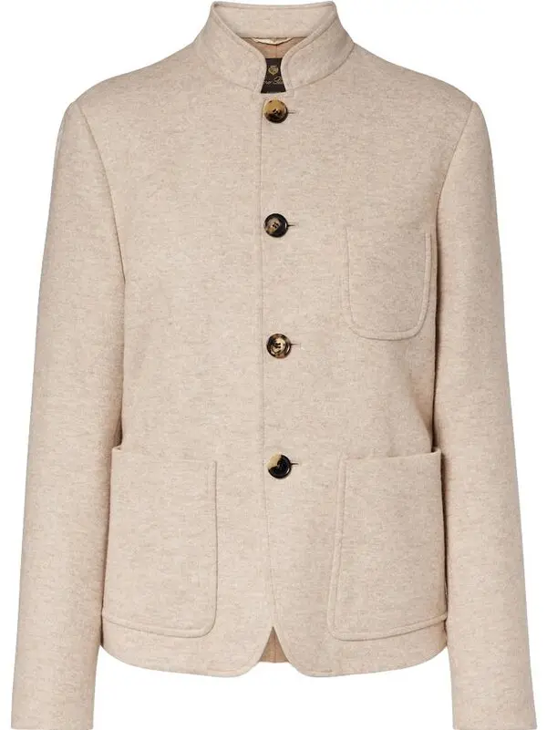 Loro Piana Spagna Mini Cashmere-blend Jacket - Beige