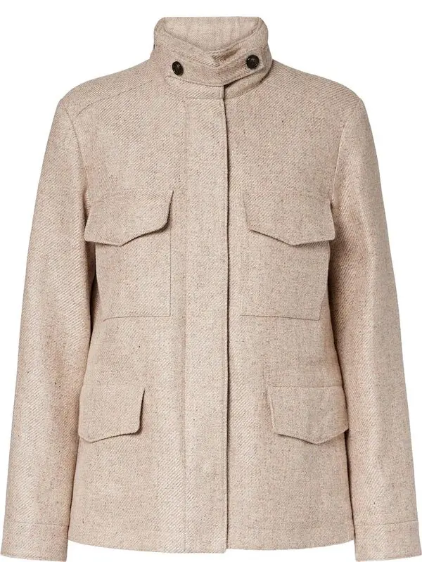 Loro Piana Traveller Mini Linen And Cotton Jacket - Beige