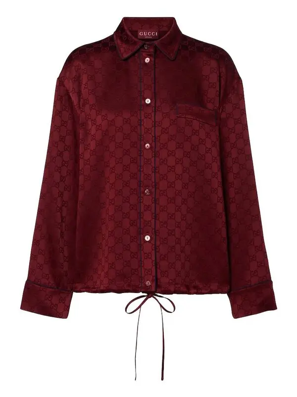Gucci Gg Button-up Shirt - Burgundy