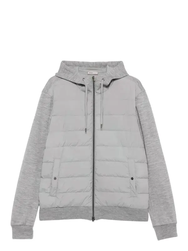 Herno Mélange Piqué Weave Jacket - Grey