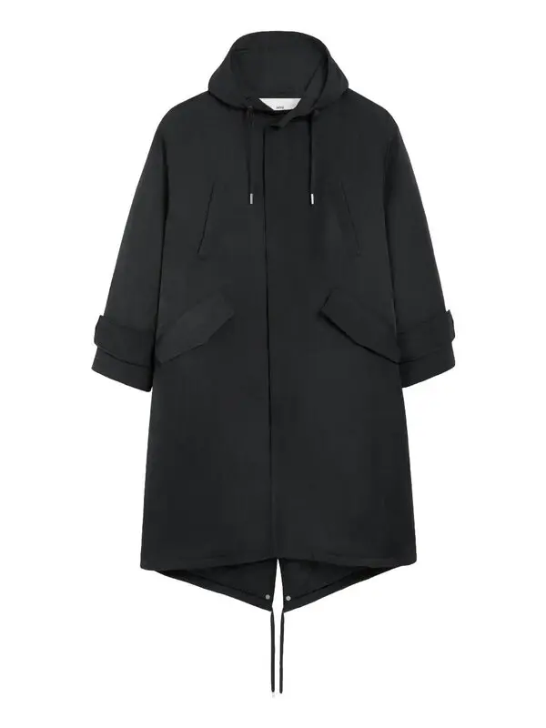 Ami Padded Parka Jacket - Black