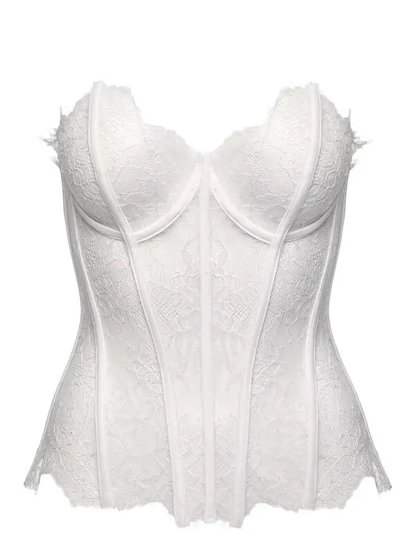ANA RADU Lace Corset - White